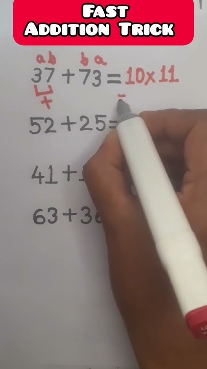 Fast Calculation Tricks 🥳😲💥 Amazing Addition Trick 💥Addition #maths #shortvideo #foryou # ...