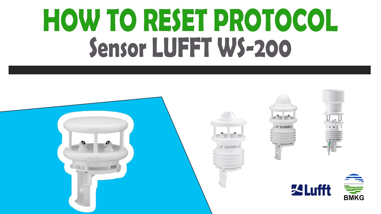 How To Reset Protocol Sensor Lufft WS-200 - YouTube