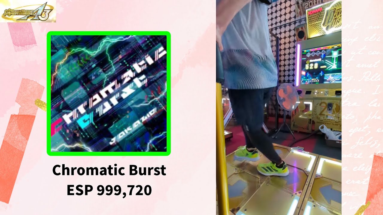 【DDR】Chromatic Burst ESP 999,720 - YouTube