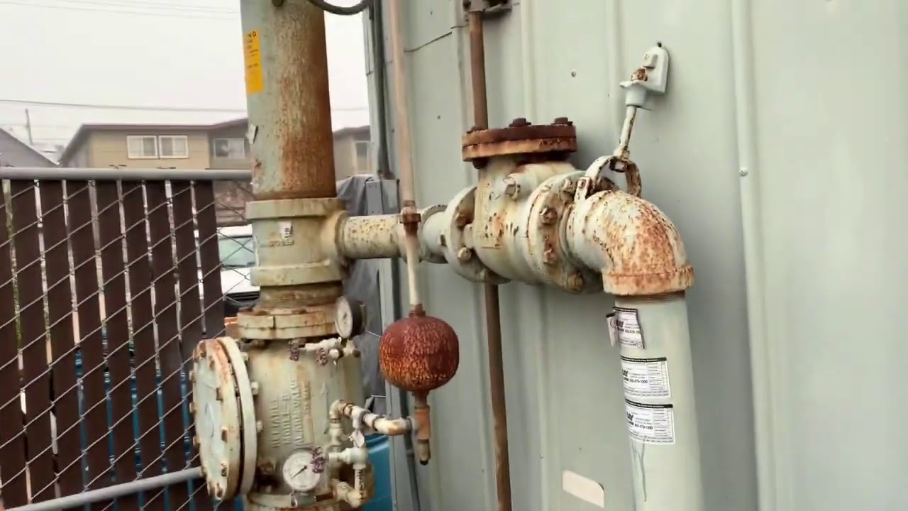 Fire sprinklers on outside of the building? - YouTube