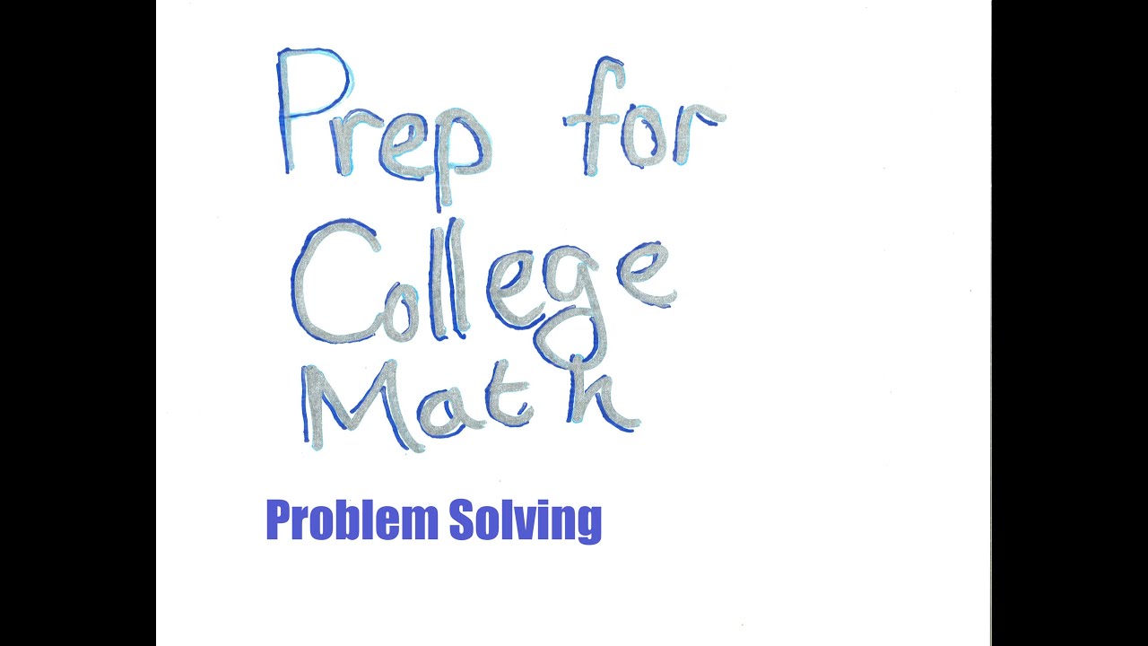 Problem Solving - YouTube