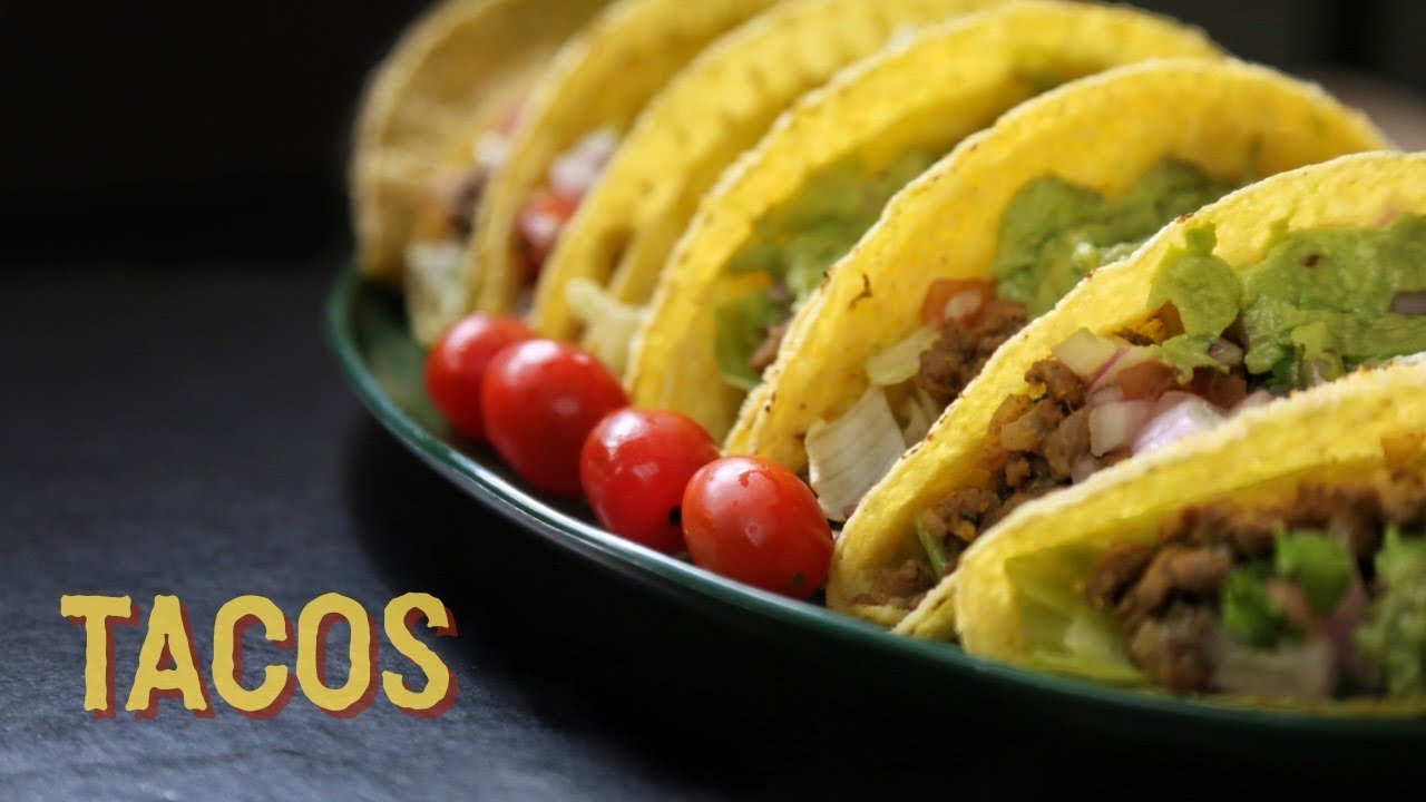 Tacos Recipe | Beef Tacos with Homemade Guacamole & Salsa | Mexican ...