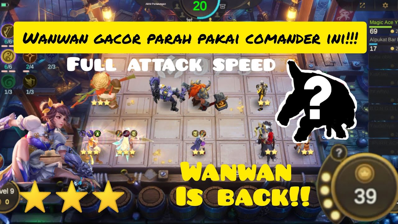 WANWAN GACOR PARAH PAKAI COMMANDER INI!! - Mobile Legend - YouTube
