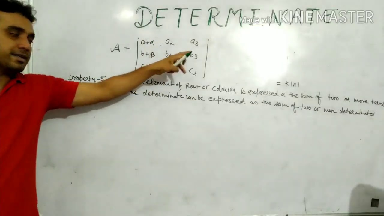 Class 12th NCERT chapter 4 Rules to solve determinate without directly ...