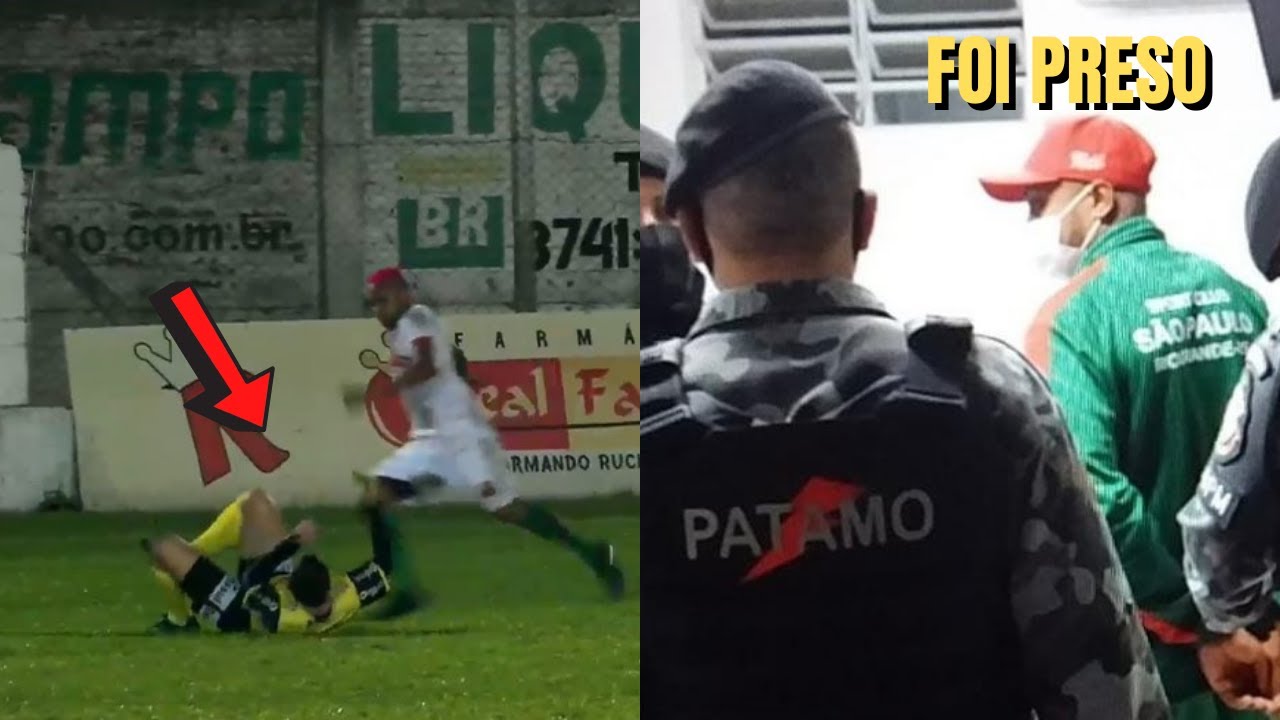 WILLIAM RIBEIRO JOGADOR DO SÃO PAULO-RS FOI PRESO POR AGREDIR JUIZ NO ...