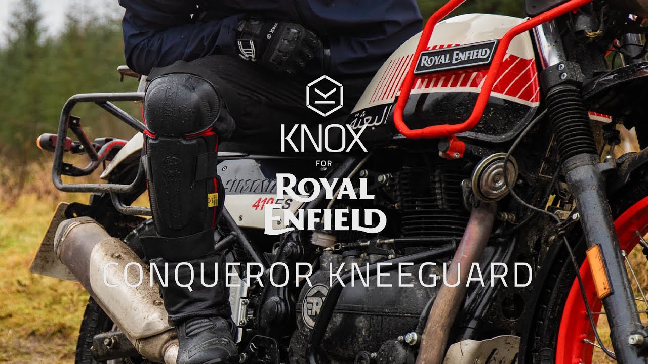 Introducing the Knox - Royal Enfield Conqueror Knee Guard - YouTube