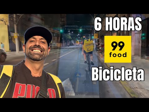 6 HORAS ENTREGANDO PELA 99FOOD DE BIKE | Sexta à Noite no Rio de Janeiro – muitos pedidos!!! 