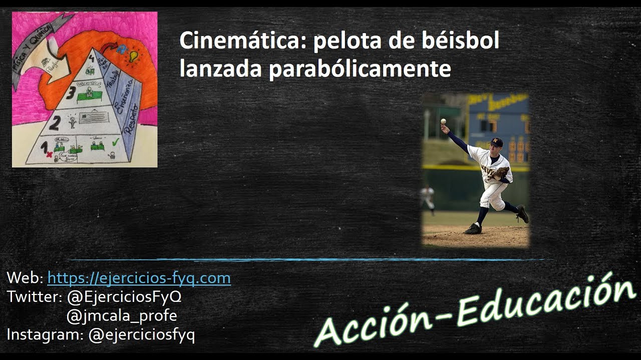 Cinemática: ángulo, alcance y velocidad de una pelota de béisbol ...