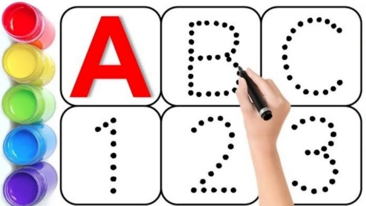 A to Z alphabets for kids, collection for writing along dotted lines ...