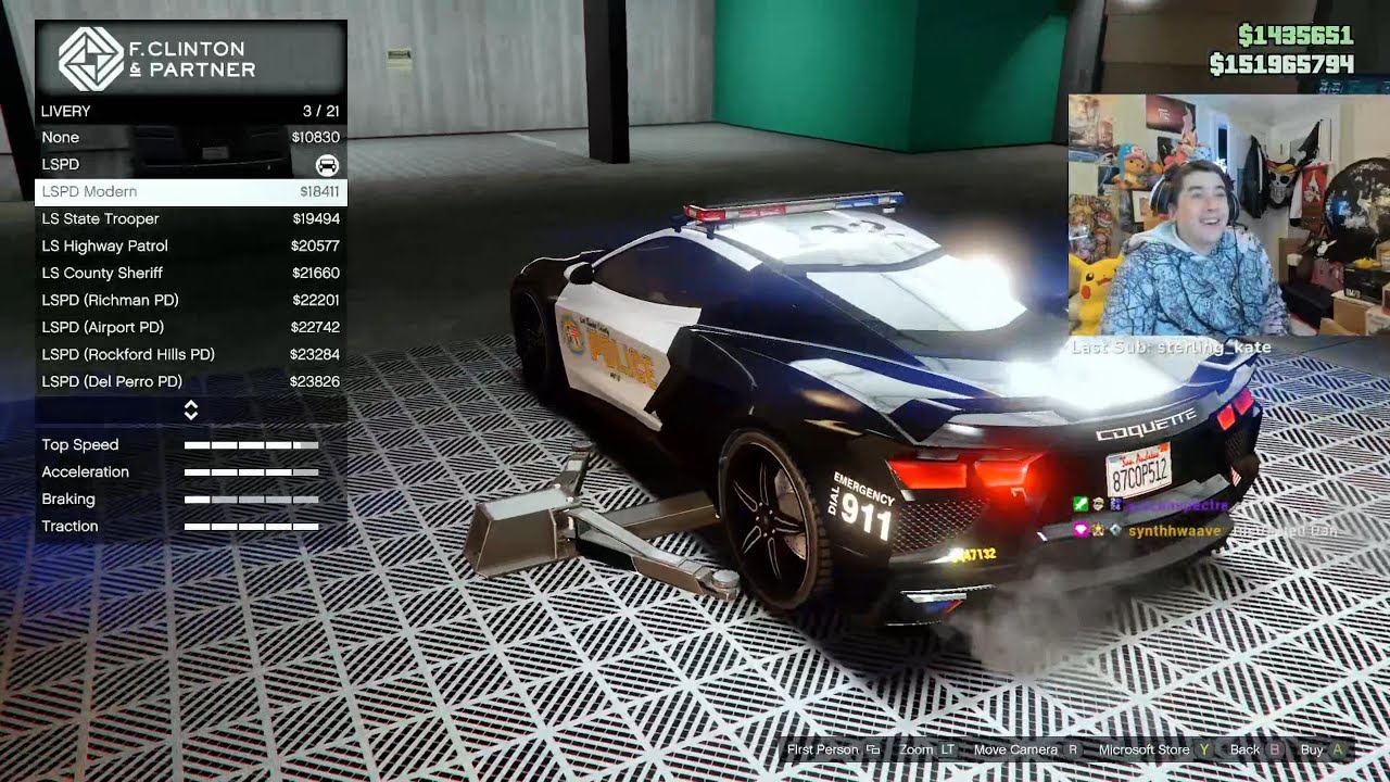 Free New Cop Cars Glitch (Coquette D10 Pursuit / Outreach Faction ...