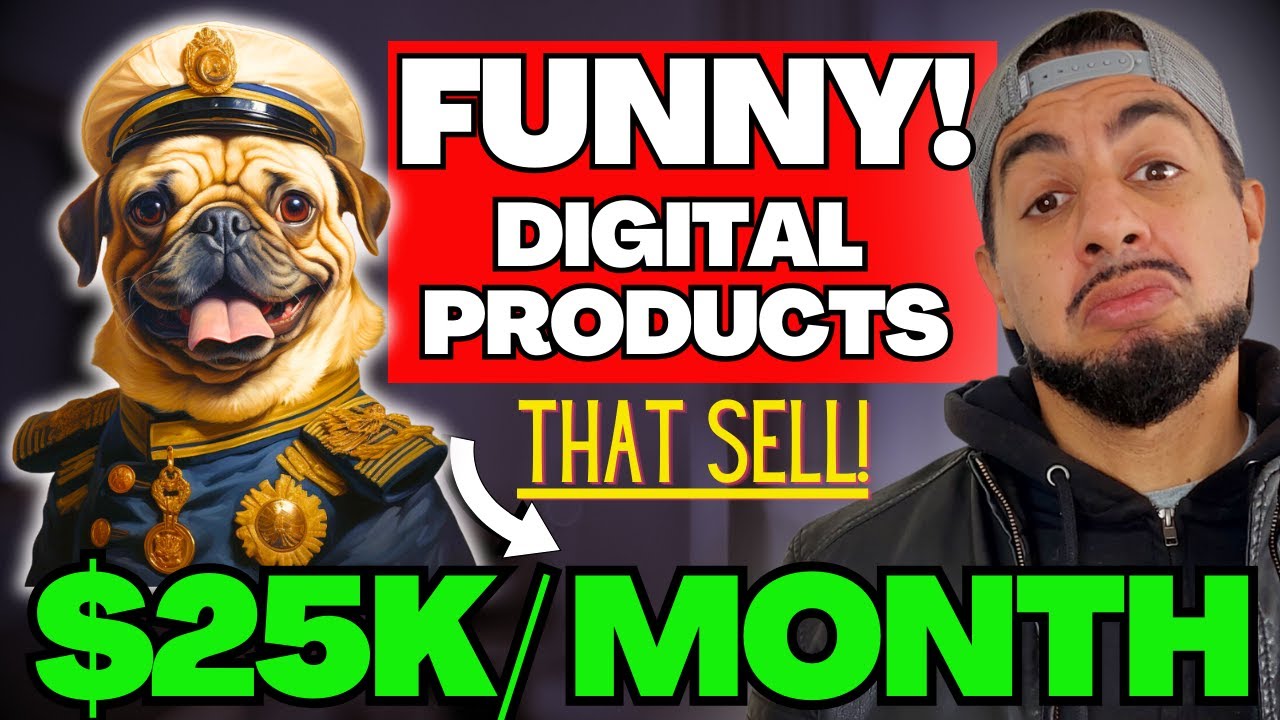 5 FUNNY Digital Products Low Competition NICHE To Sell On ETSY Made ...