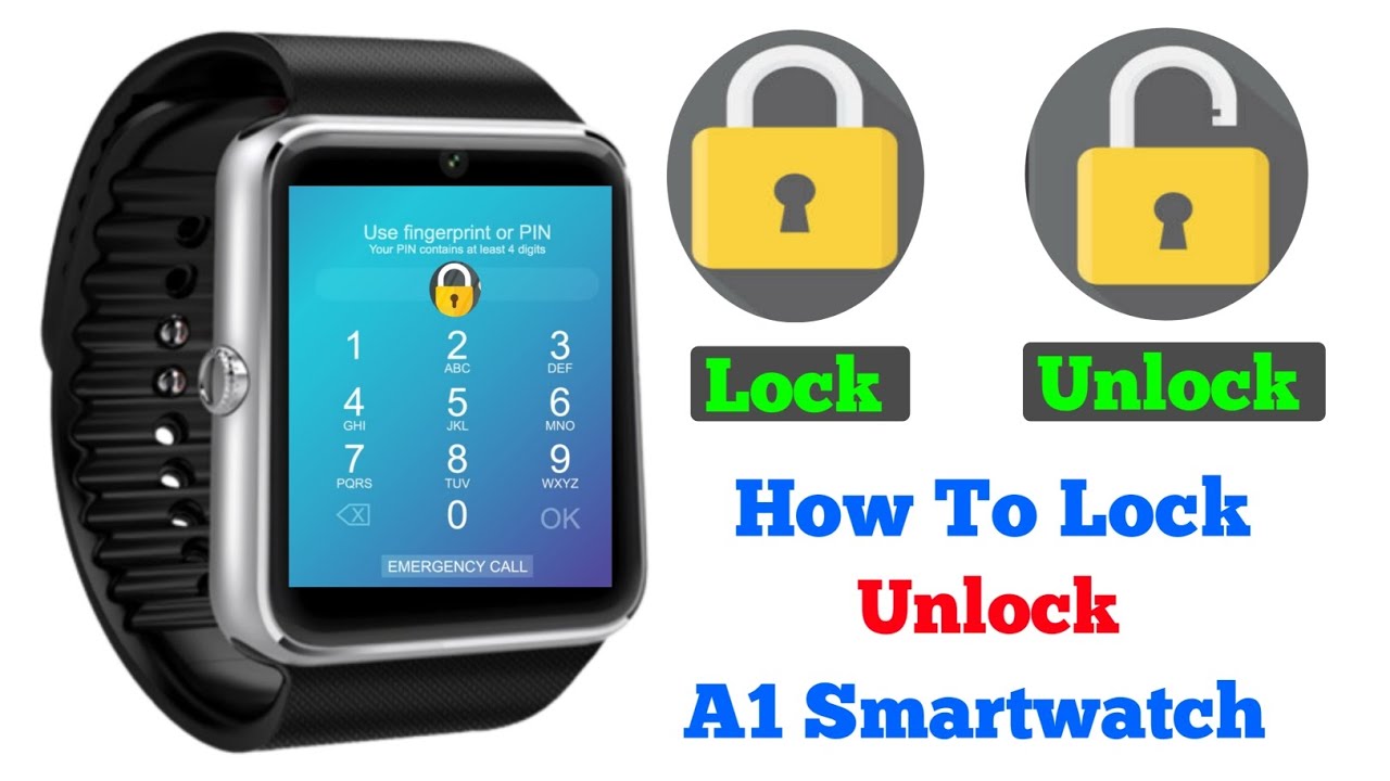 How To Lock A1 Smartwatch | how to lock unlock A1 smartwatch # ...
