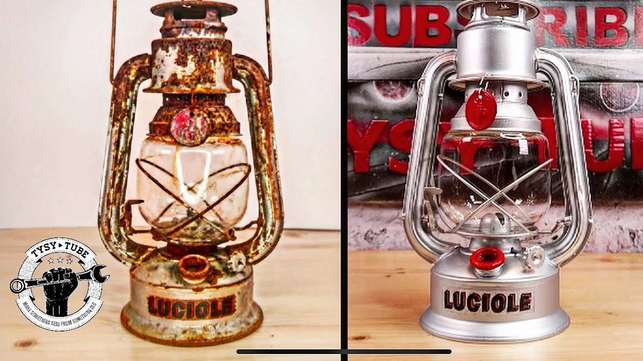 Rusted Petrol Lamp - Restoration - YouTube
