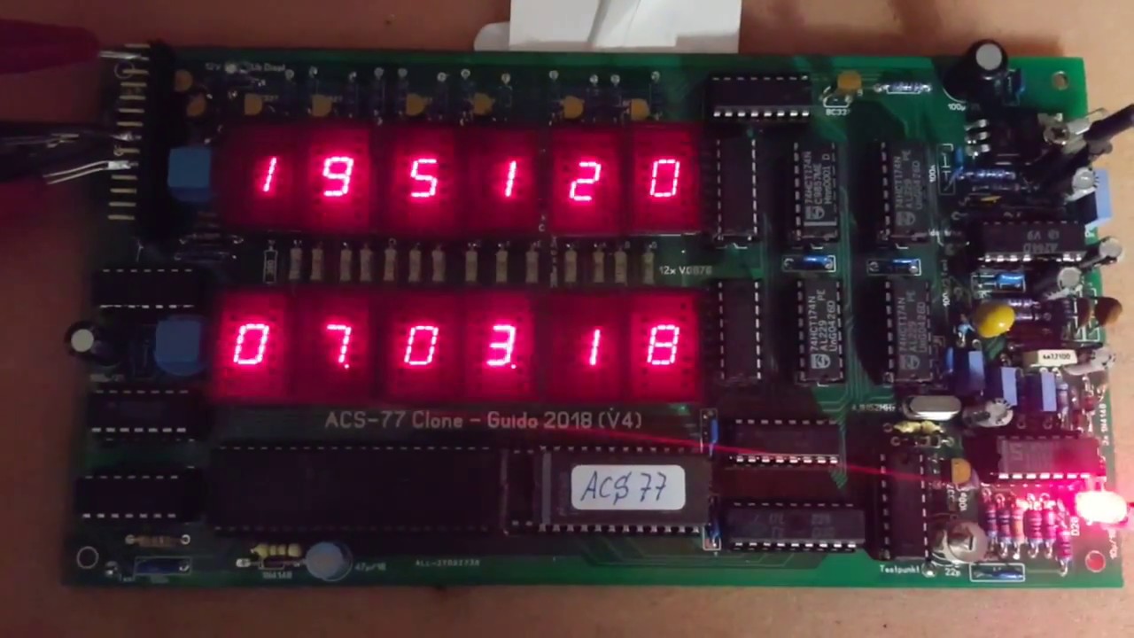 ACS-77 - Eine DCF77-Uhr, jetzt mit Doppelpunkten - YouTube