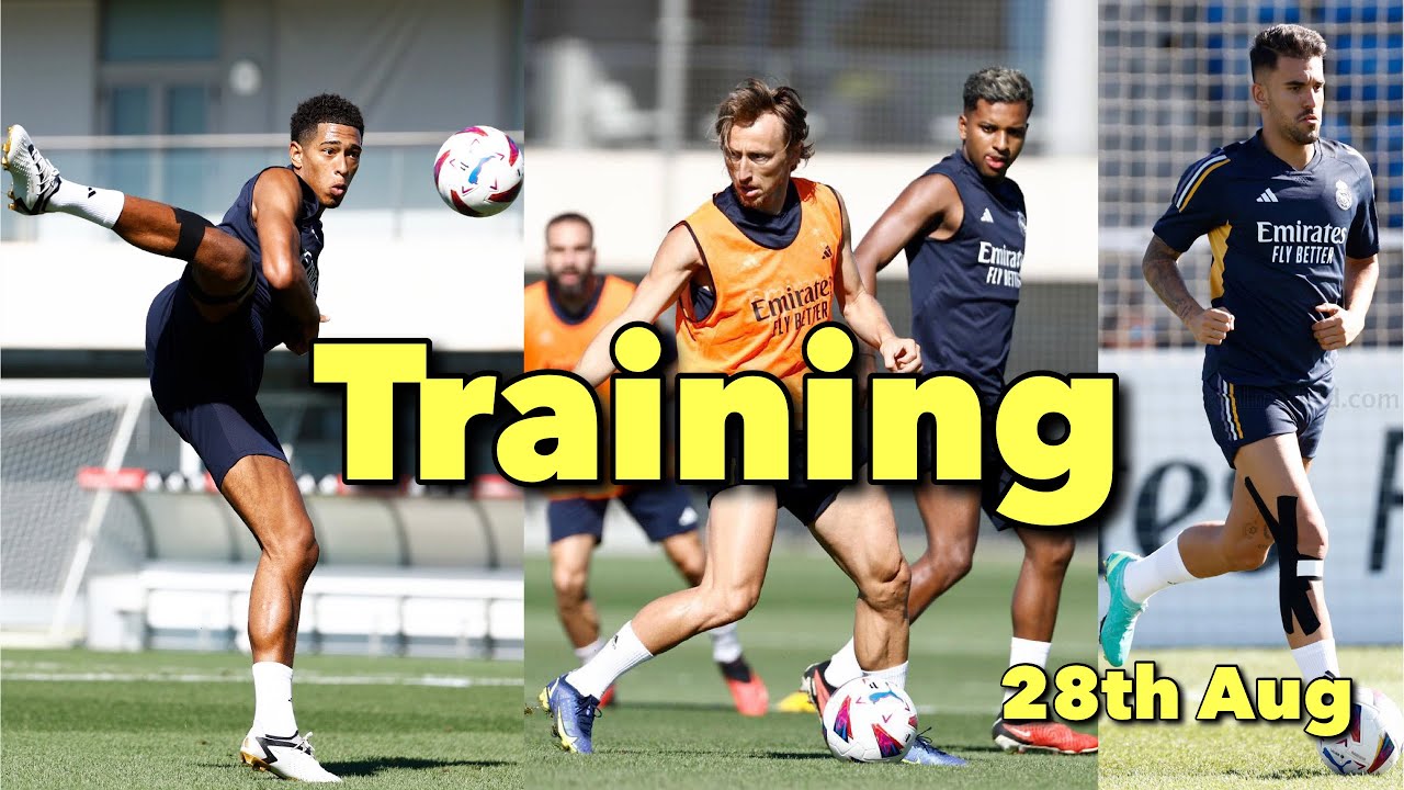 Real Madrid Training 28th Aug: Bellingham, Valverde, Modrić, Kroos ...