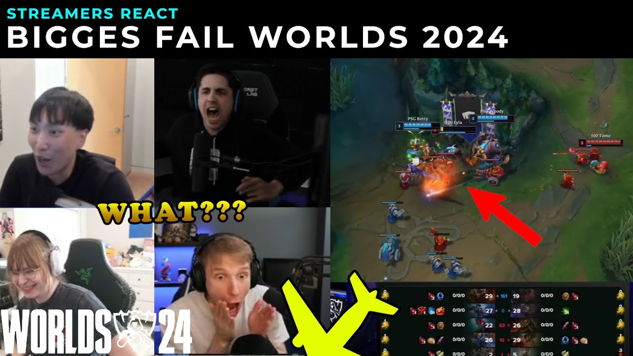 Streamers React to the BIGGEST Failed Flash of Worlds 2024 Day 5 100 ...