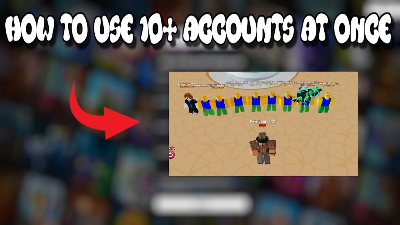 HOW TO USE 10+ ROBLOX ACCOUNTS AT ONCE - YouTube
