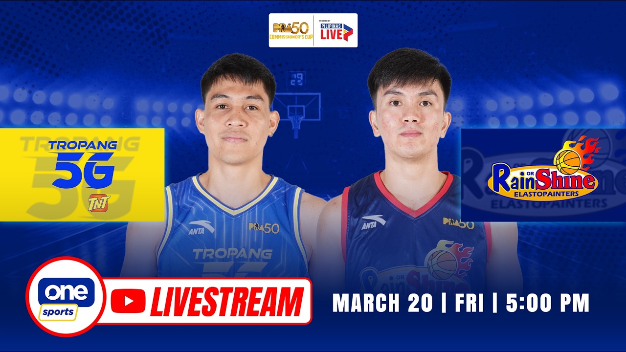 LIVE: TNT vs RAIN OR SHINE | PBA 50 COMMISSIONER’S CUP | MAR 20, 2026 ...