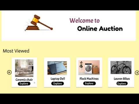 Prototype of an online Auction System - YouTube