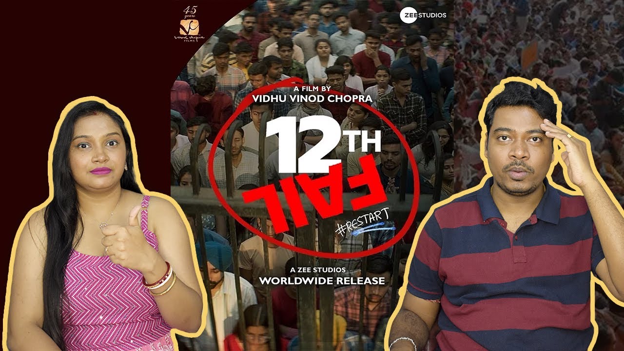 12th Fail Trailer REACTION!! | Vikrant Massey | Vidhu Vinod Chopra ...