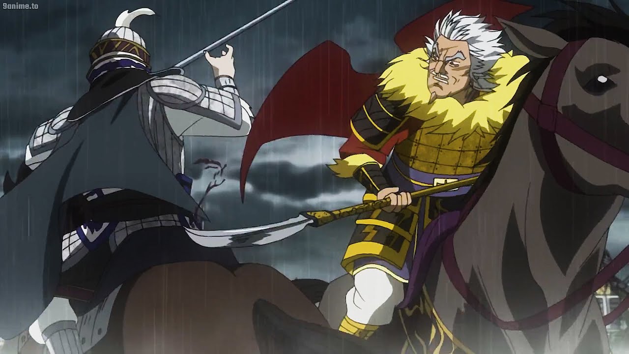 キングダム | 廉頗から致命的な一撃を受け、瀕死の蒙驁| Mou Gou is dying after receiving a fatal ...