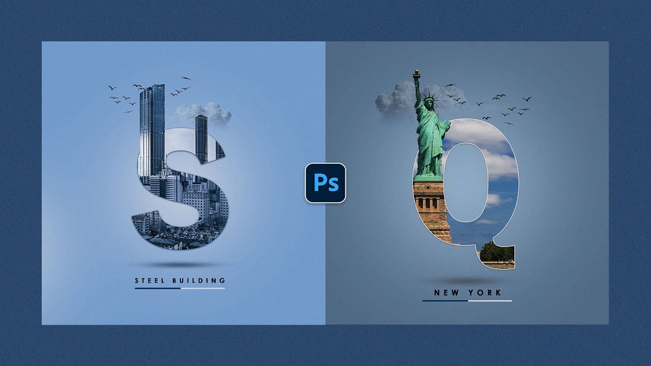How to Make Creative Text Poster in Photoshop CC #photoshoptutorial ...