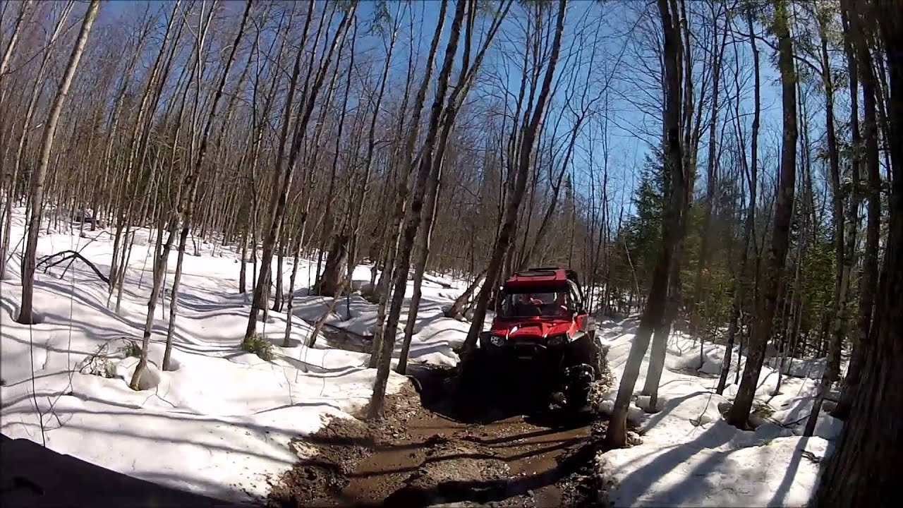 RZR's snow and mud bogging 12MAR16 - YouTube