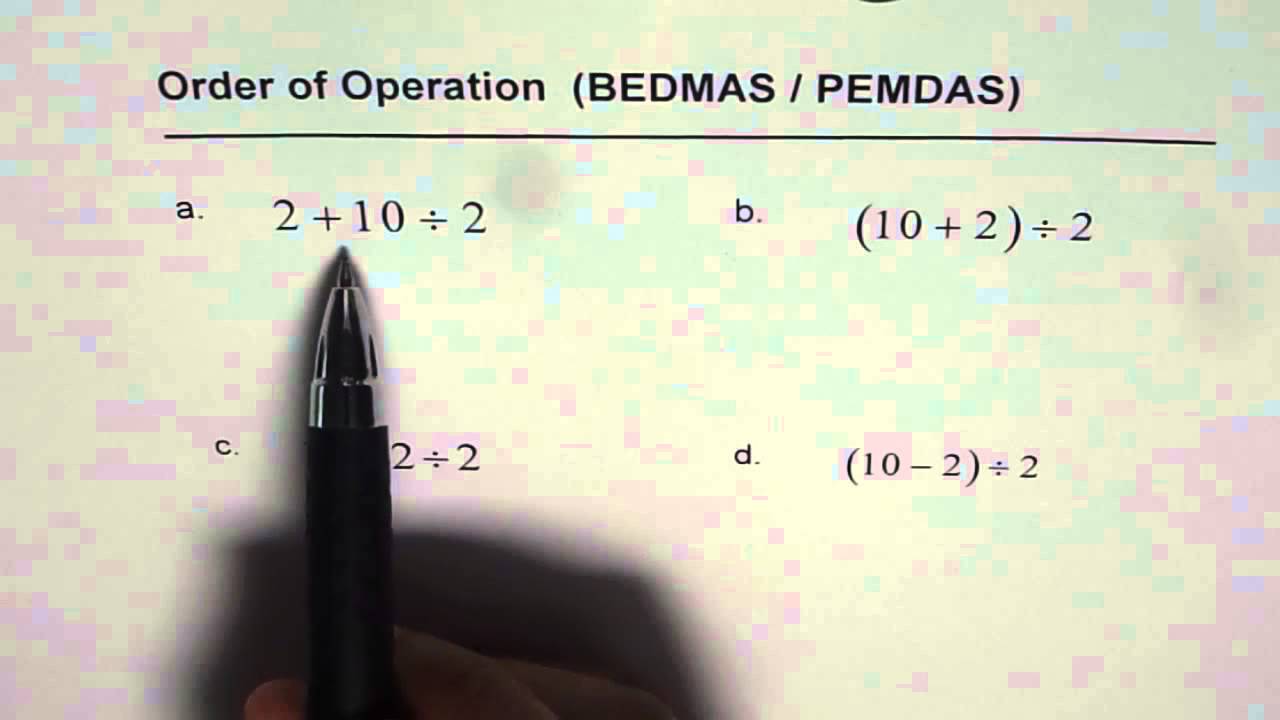 14 Order of Operation Practice Test - YouTube