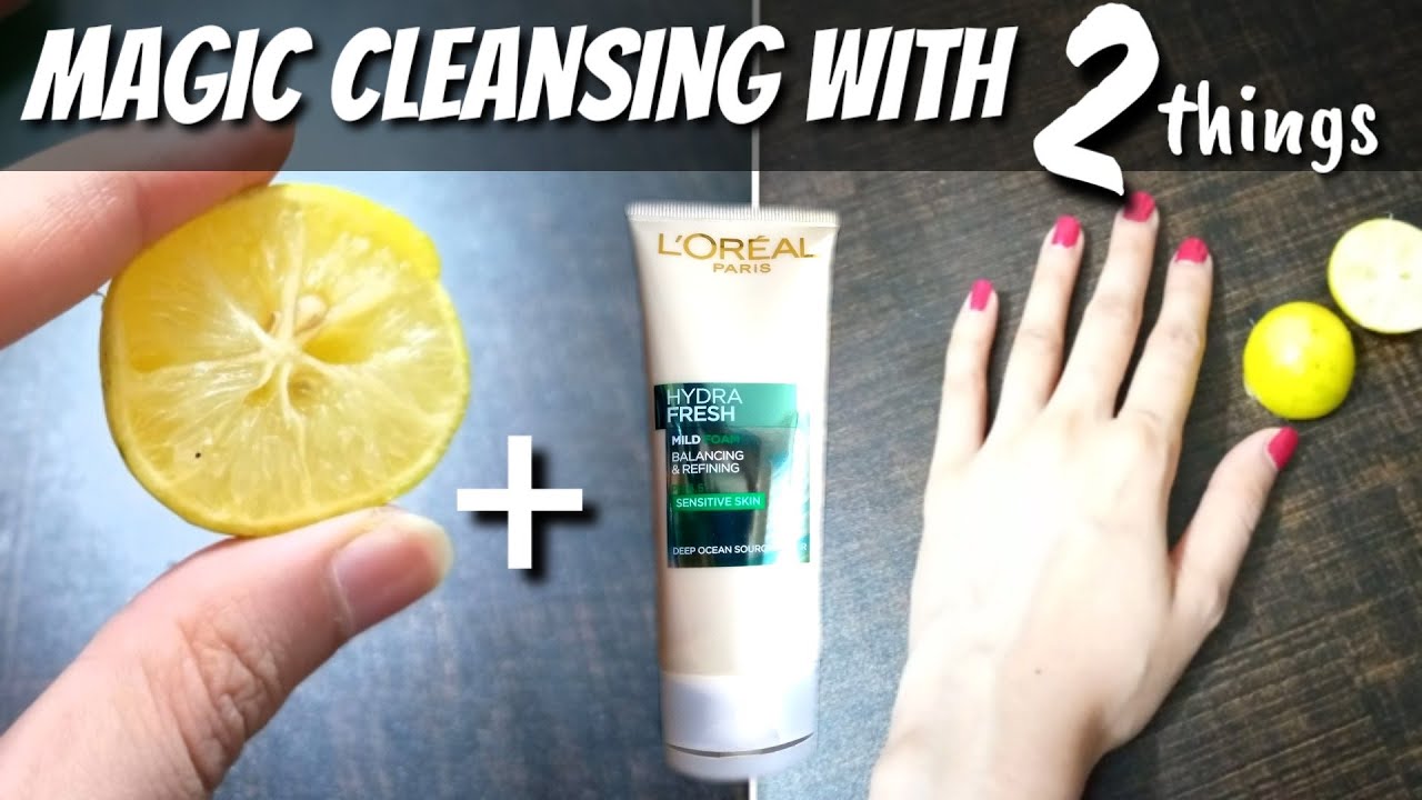 How to get Fairer hands | magic cleansing at home | hands whitening ...