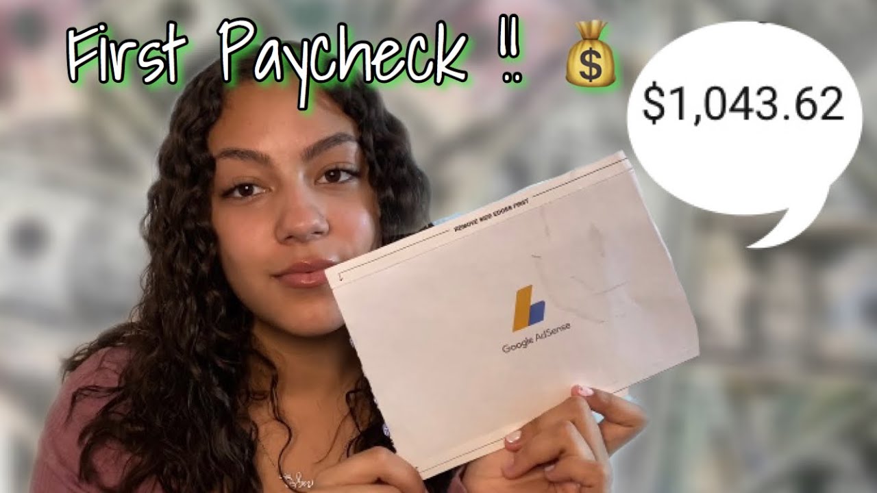 MY FIRST YOUTUBE PAYCHECK 💰💸 - YouTube