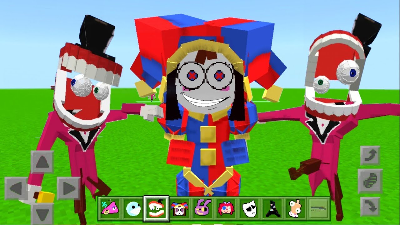 The Amazing Digital Circus Addon in Minecraft PE - YouTube