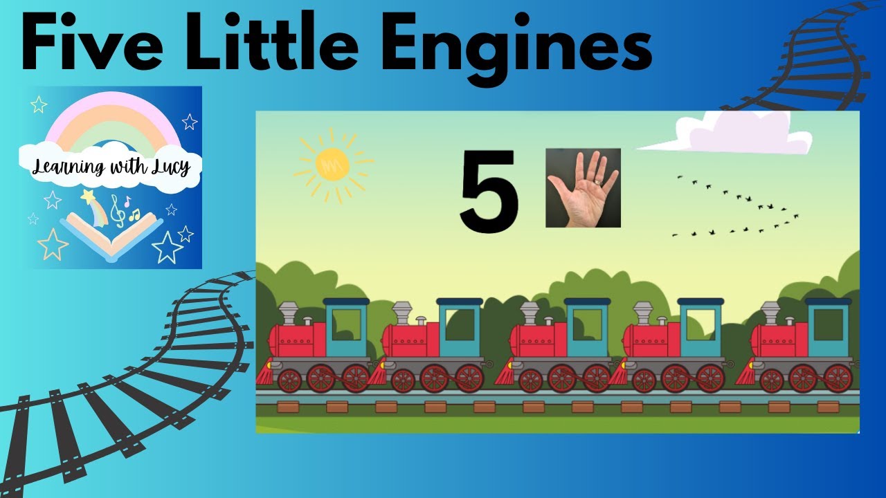 Five Little Engines! | Counting Song | Learning with Lucy - YouTube