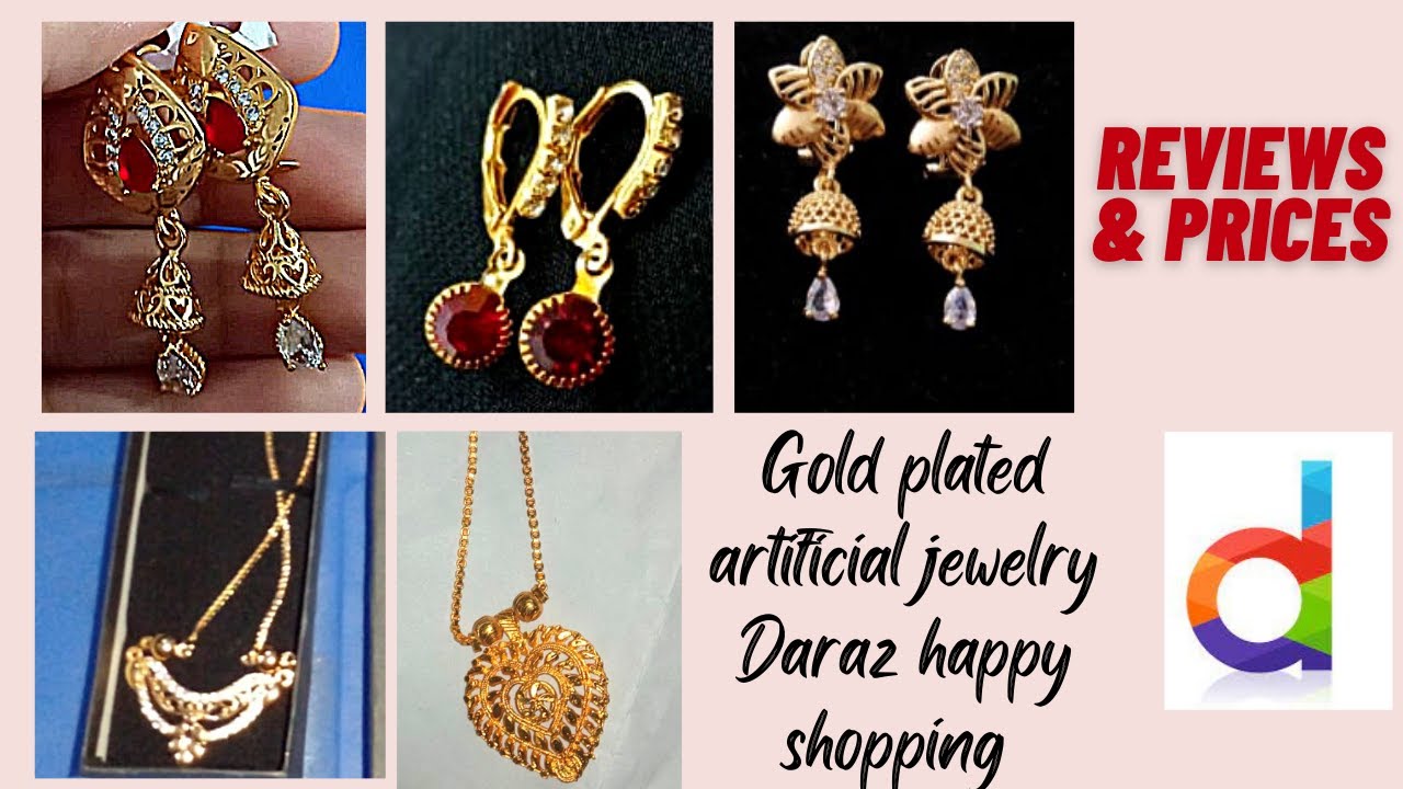 GOLD PLATED ARTIFICIAL JEWELRY DARAZ HAPPY SHOPPING|REVIEW & PRICES ...
