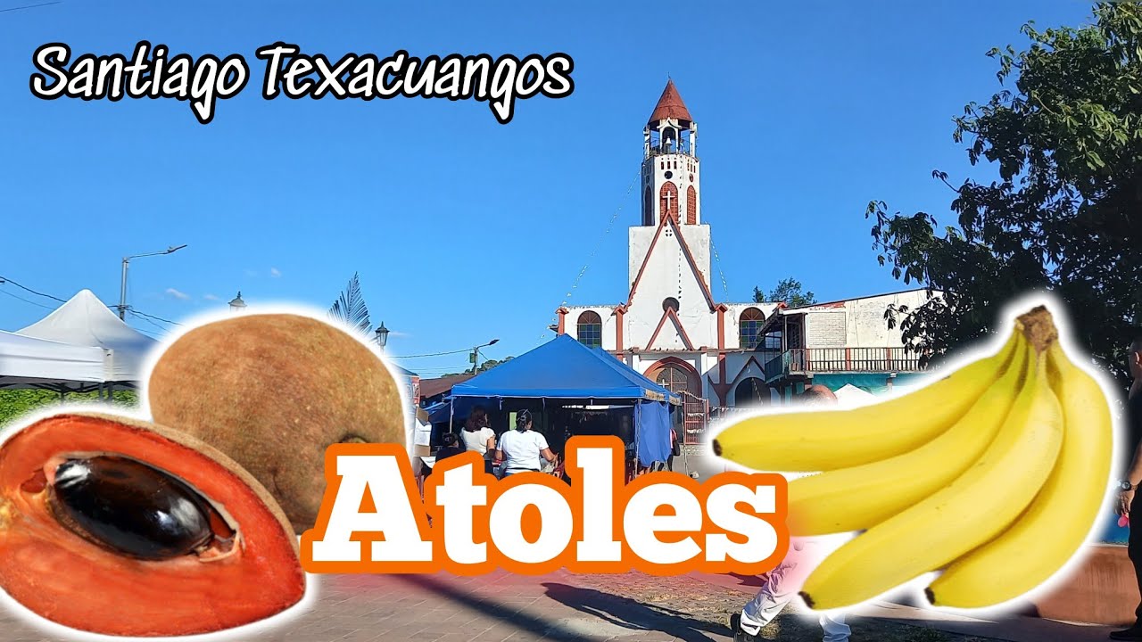 Atol de zapote y atol de plátano - Santiago Texacuangos - YouTube
