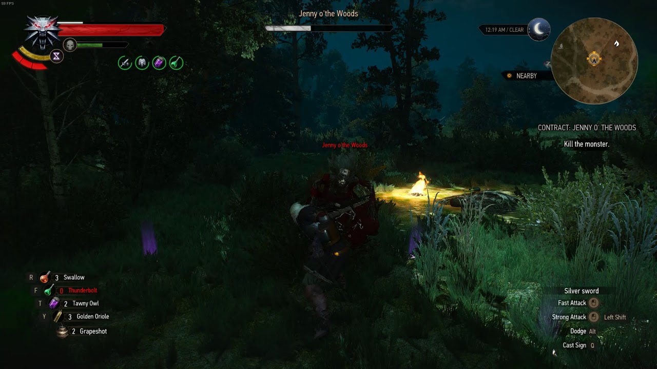 The Witcher 3 Fight With Nightwraith - Witcher Contracts : Jenny o' the ...