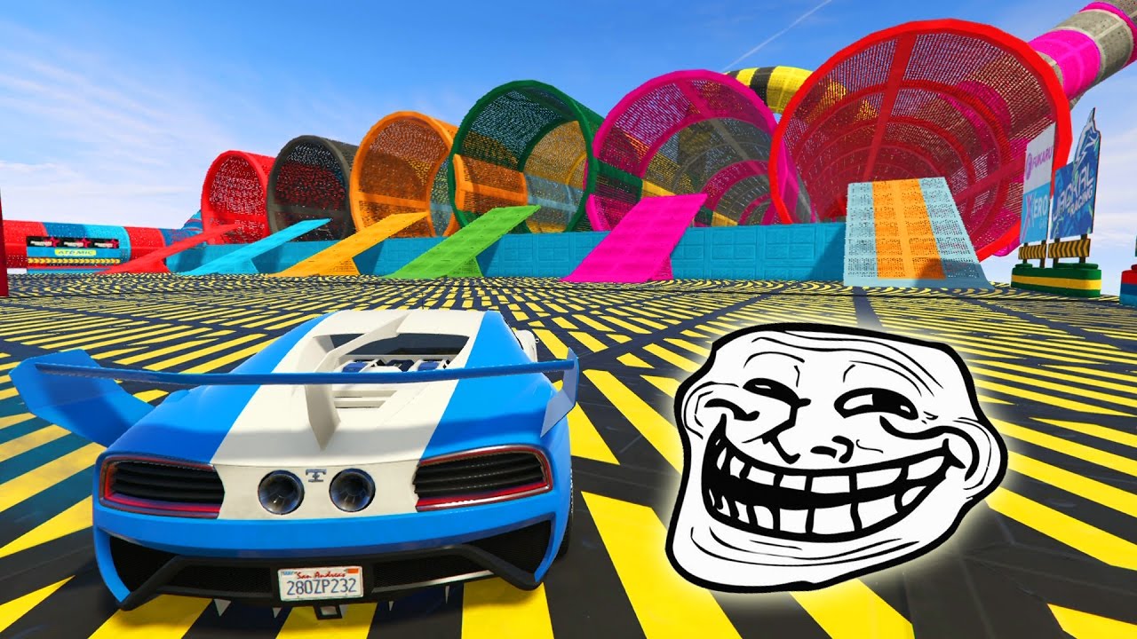 CARRERA TROLL ACROBATICA!!!! - GTA V ONLINE - YouTube