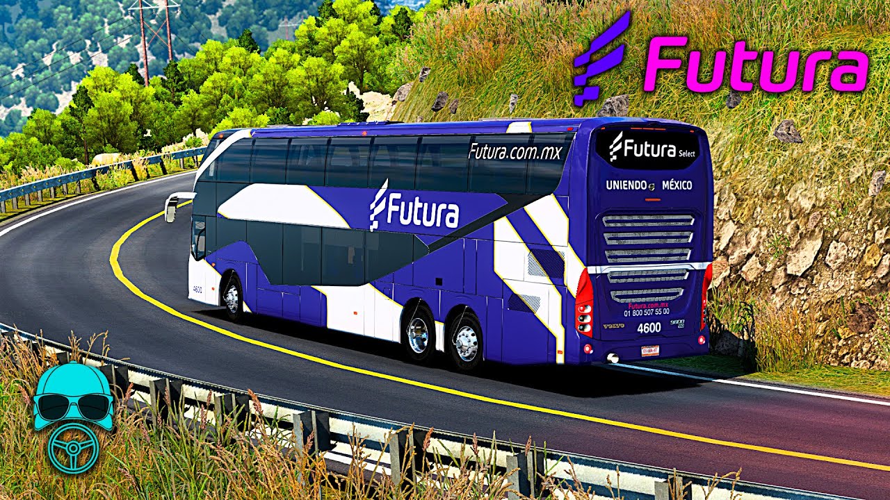 Volvo 9800 DD de Futura Select en la Sierra Madre 🟣⚪🐮 - YouTube