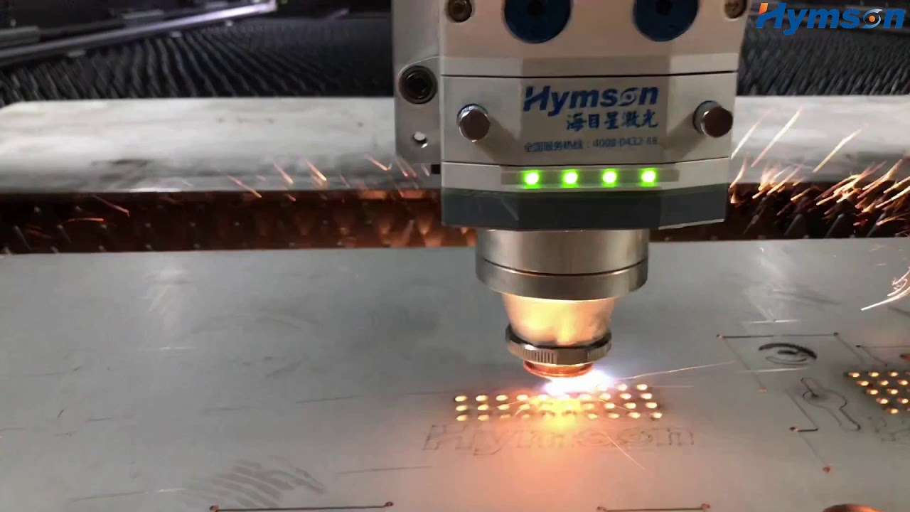 Hymson 6000W laser cutting machine flight cutting - YouTube