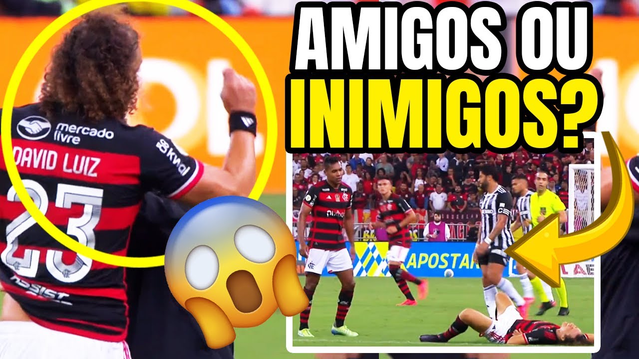 🚨 FOGO AMIGO! DAVID LUIZ PEDE CARTÃO AMARELO PARA ALEX SANDRO APÓS ...