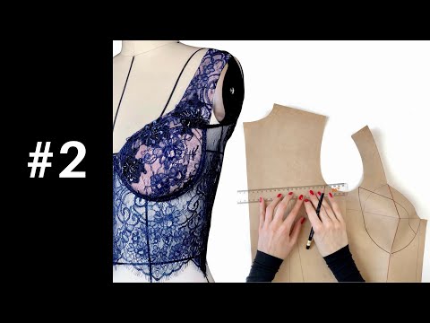 How to make the bustier pattern using basic block, an idea for your inspiration.