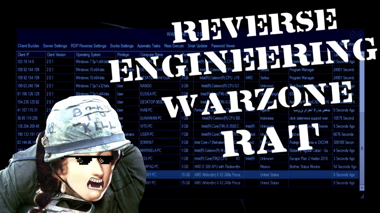 Reverse Engineering Warzone RAT - Part 1 - YouTube