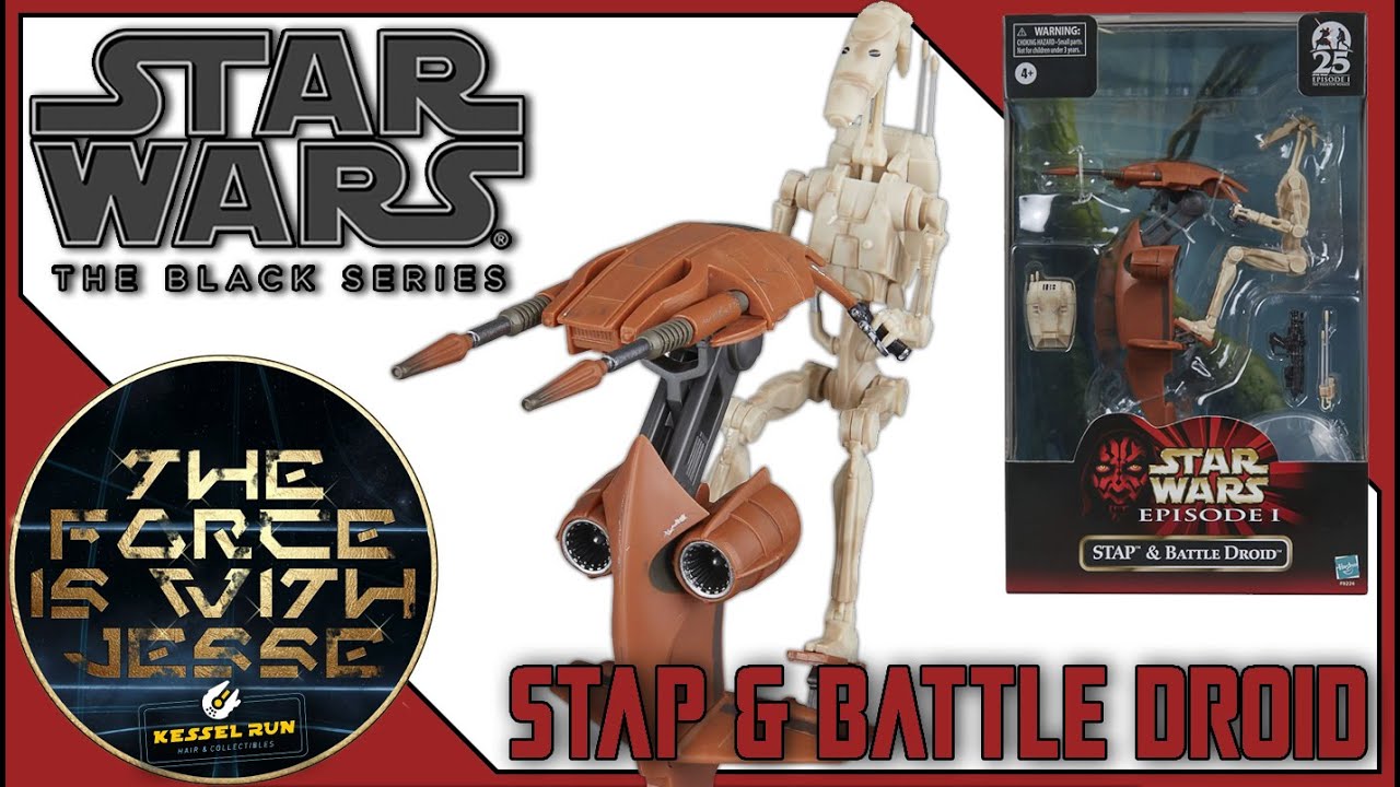 STAP & BATTLE DROID - STAR WARS THE BLACK SERIES - THE PHANTOM MENACE ...