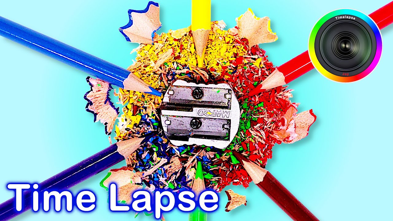 Colored pencils - time lapse - YouTube