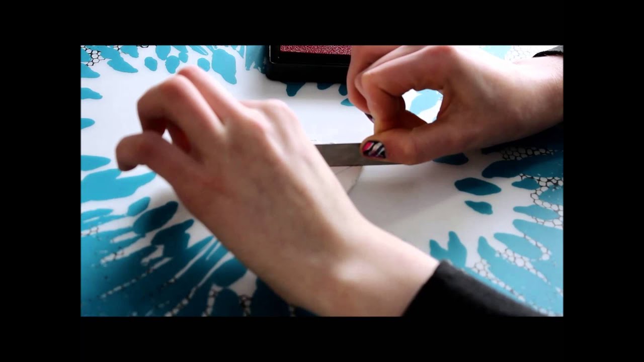 How to Make a Line Pattern on Polymer Clay With Ink - YouTube