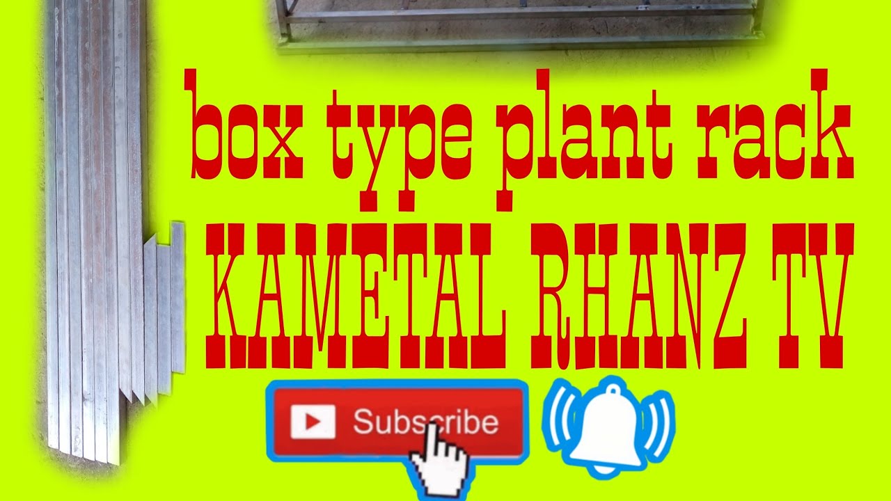how to fabricate box type plant rack/simple and easy design/KAMETAL RHANZ TV - YouTube