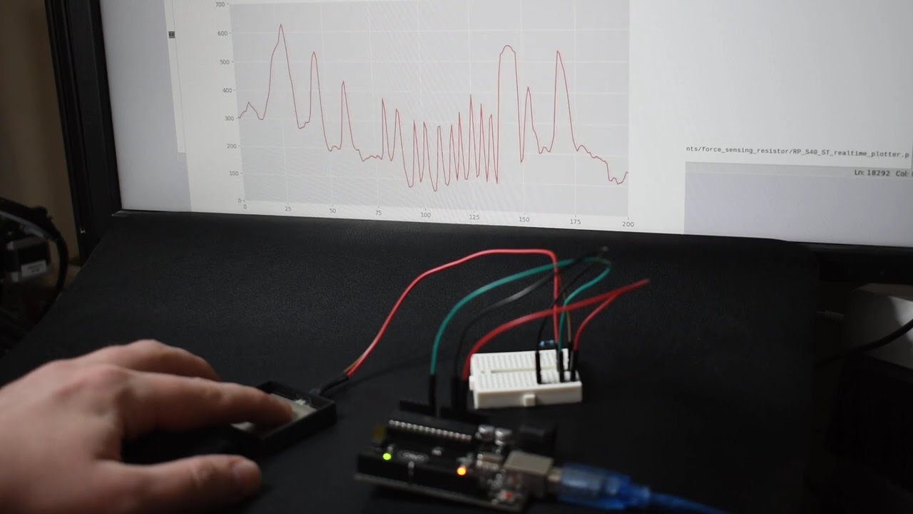 Force Sensing Resistor - Finger Response - YouTube