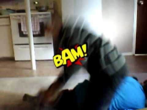 Boy Gets Beat Up By Pillow (funny) - YouTube