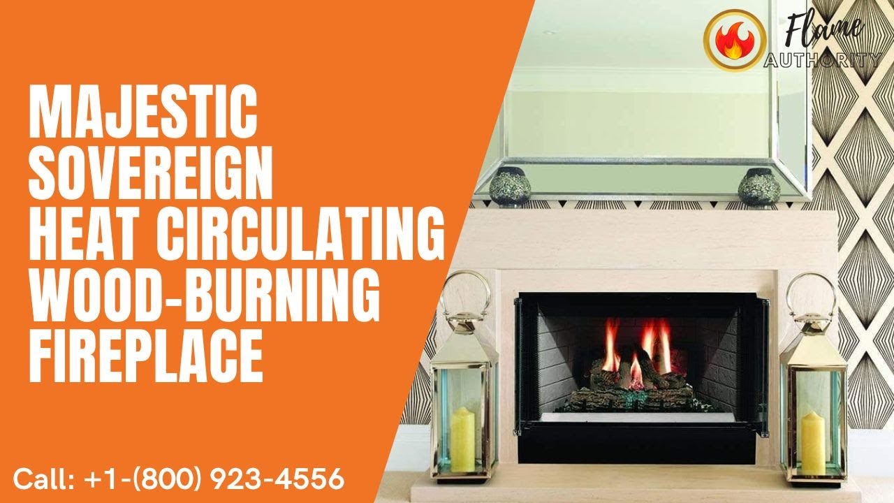 Majestic Sovereign Heat Circulating Wood-Burning Fireplace - YouTube