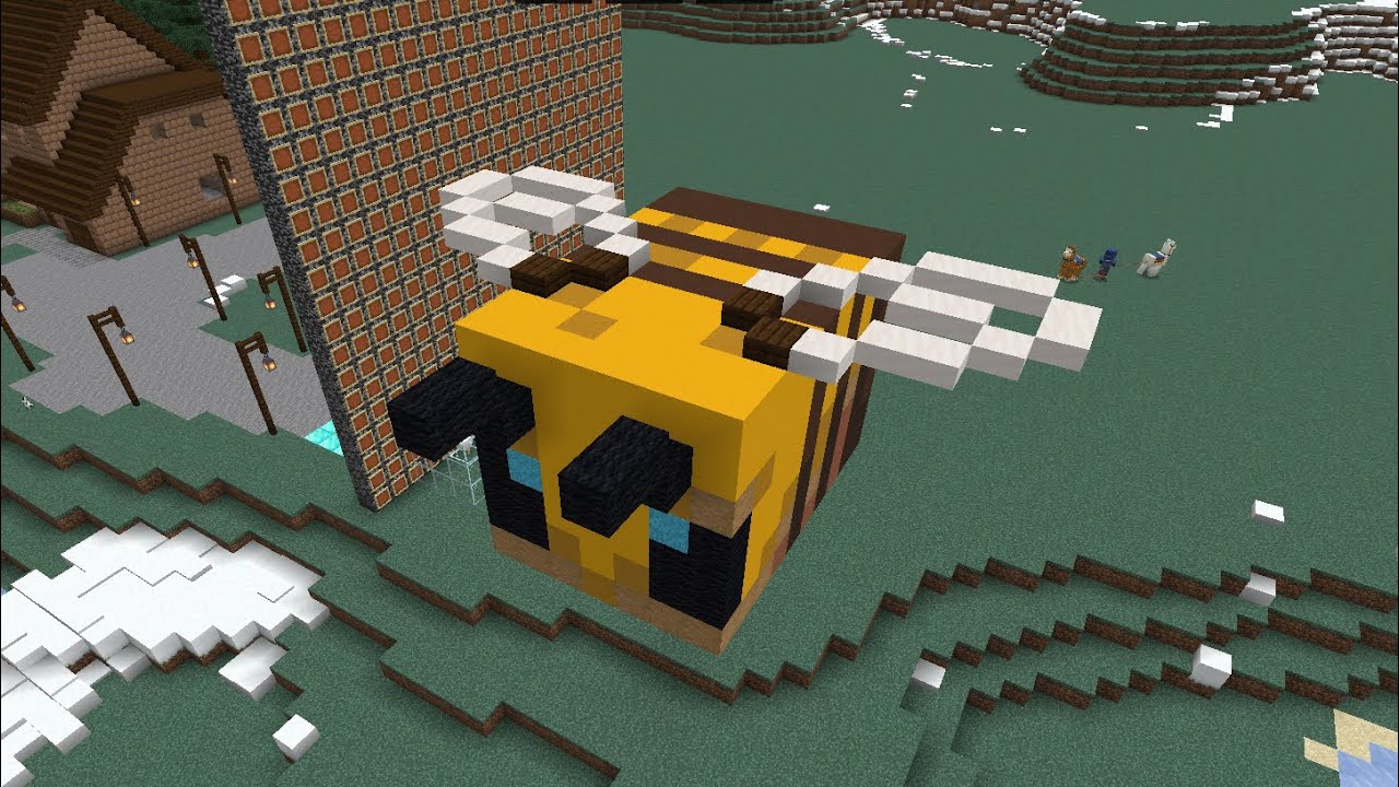 BUILD A GIANT BEE WITH ME MINECRAFT TUTORIAL! - YouTube