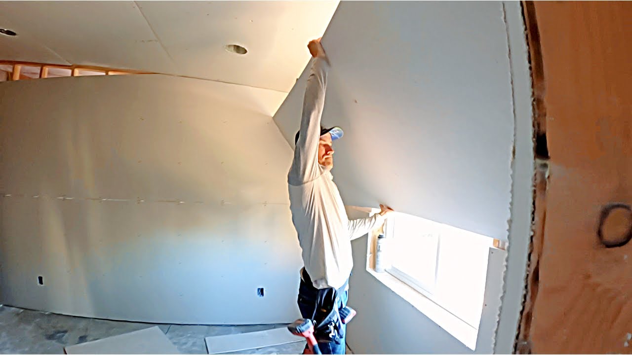 This Drywall stuff is HARD! - YouTube